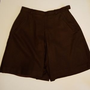 Cherry & Web | Shorts | Vintage Cw Brown Wool Skort Size 2p | Poshmark